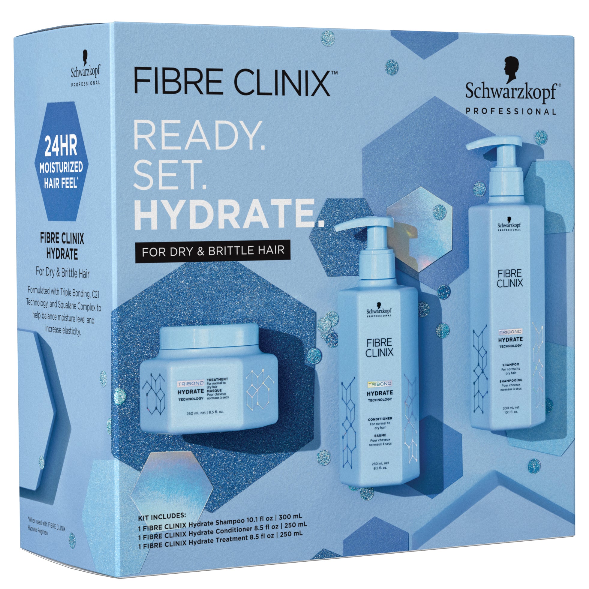 FIBRE CLINIX HYDRATE® 3pc Gift Set – GlossGenius