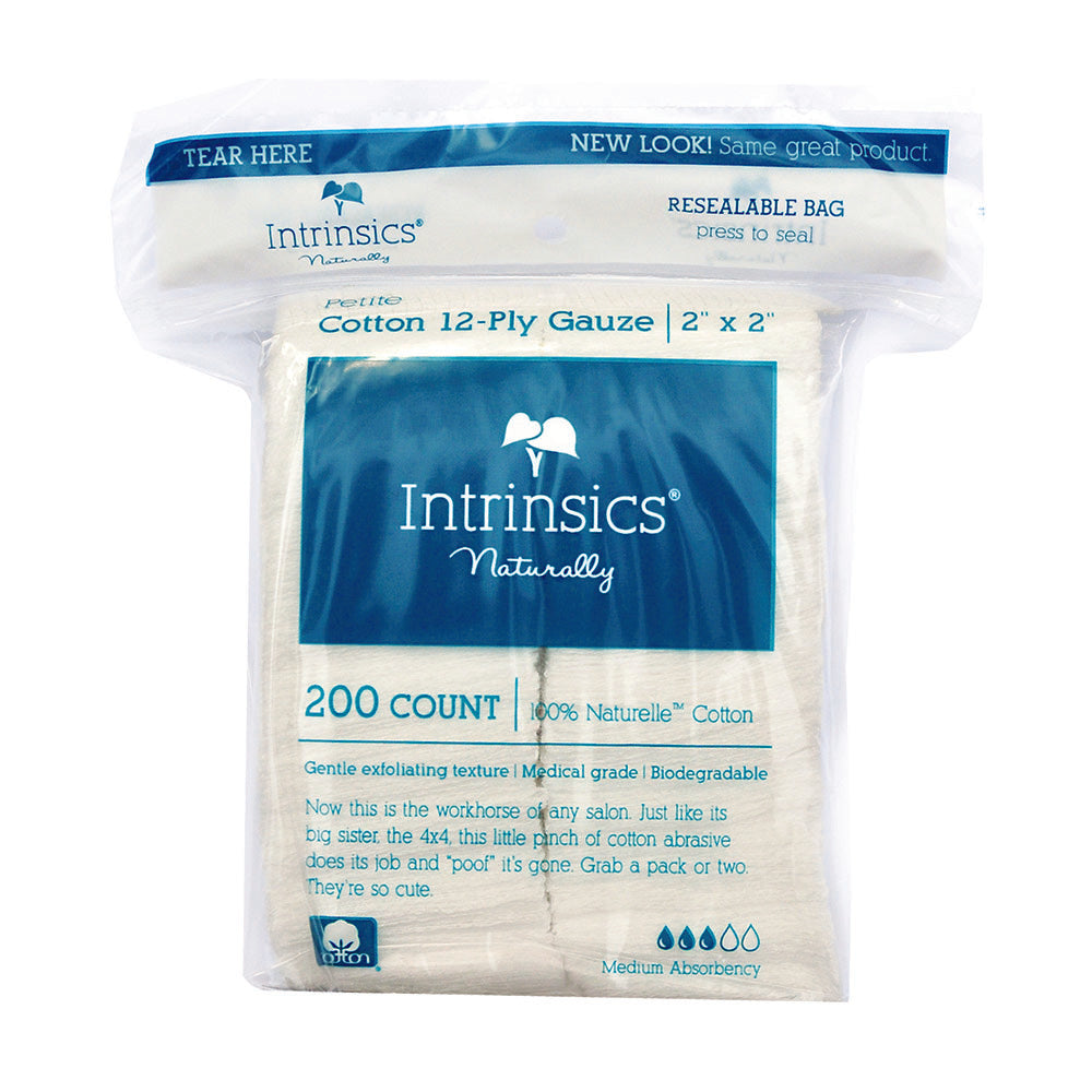 Petite Cotton 12 Ply Gauze 2X2 Medesthetic 100% Pure Cotton 200/Bag ...