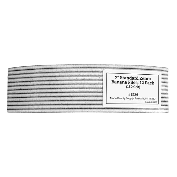 7" Standard Zebra Banana Files – GlossGenius