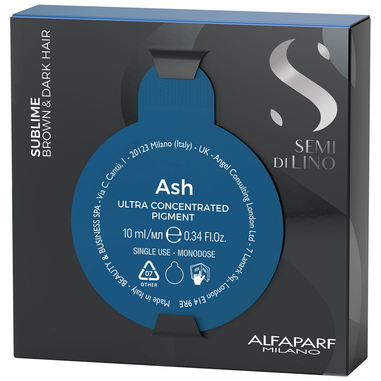 Alfaparf Milano Semi Di Lino Sublime Ash Ultra Concentrated Pigment ...