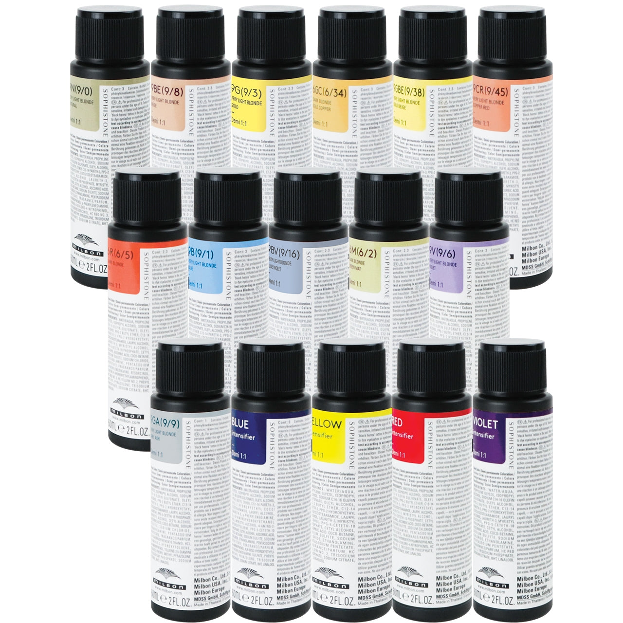Milbon SOPHISTONE Demi Color – GlossGenius